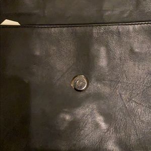 NAF NAF | Bags | Naf Naf Sheep Leather Black Chained Purse | Poshmark